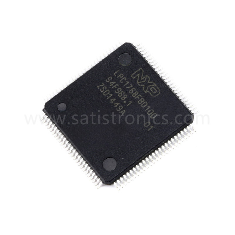 NXP Chip LPC1768FBD100 3LQFP-100 Microcontroller 2bit CORTEX M3 | Satistronics